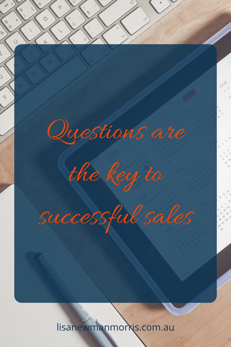 Questions are the key to successful sales