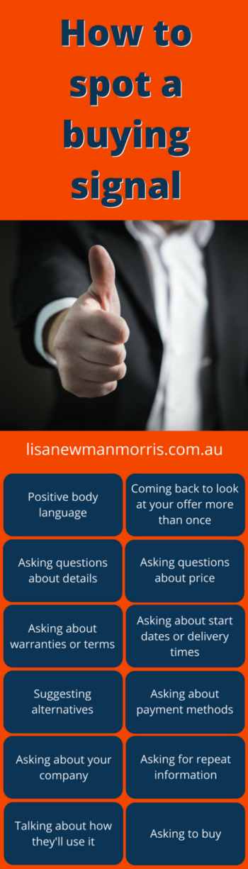 How to spot buying signals -- 12 ways customers give you the nod